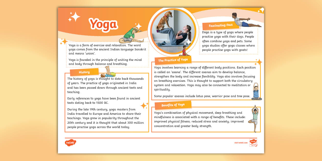 KS2 Yoga Fact File (ティーチャーメイド) - Twinkl