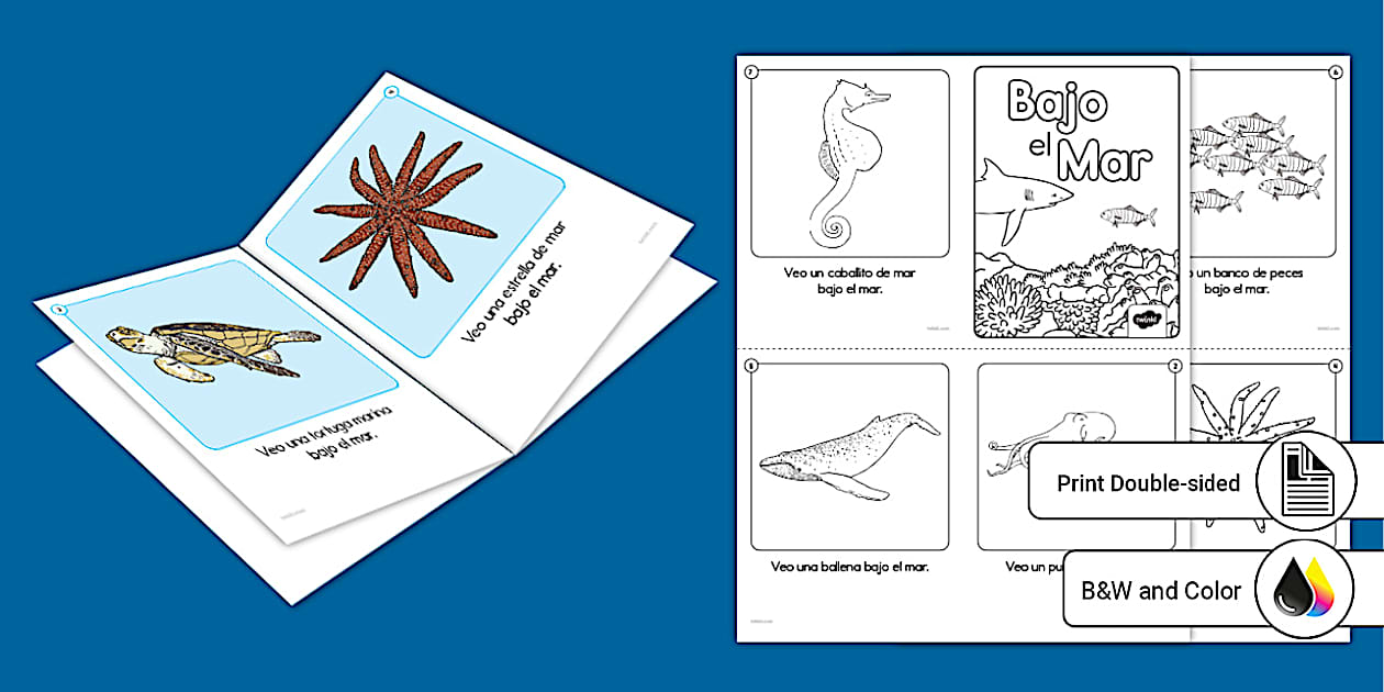 Lector emergente: Bajo el mar (Teacher-Made) - Twinkl