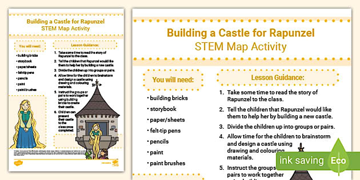 Design a Castle for Rapunzel (Building Bricks STEM Activity)