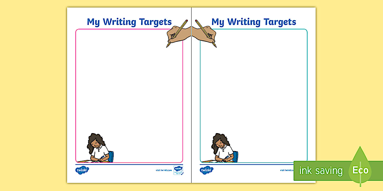 Writing Target Card (teacher made) - Twinkl