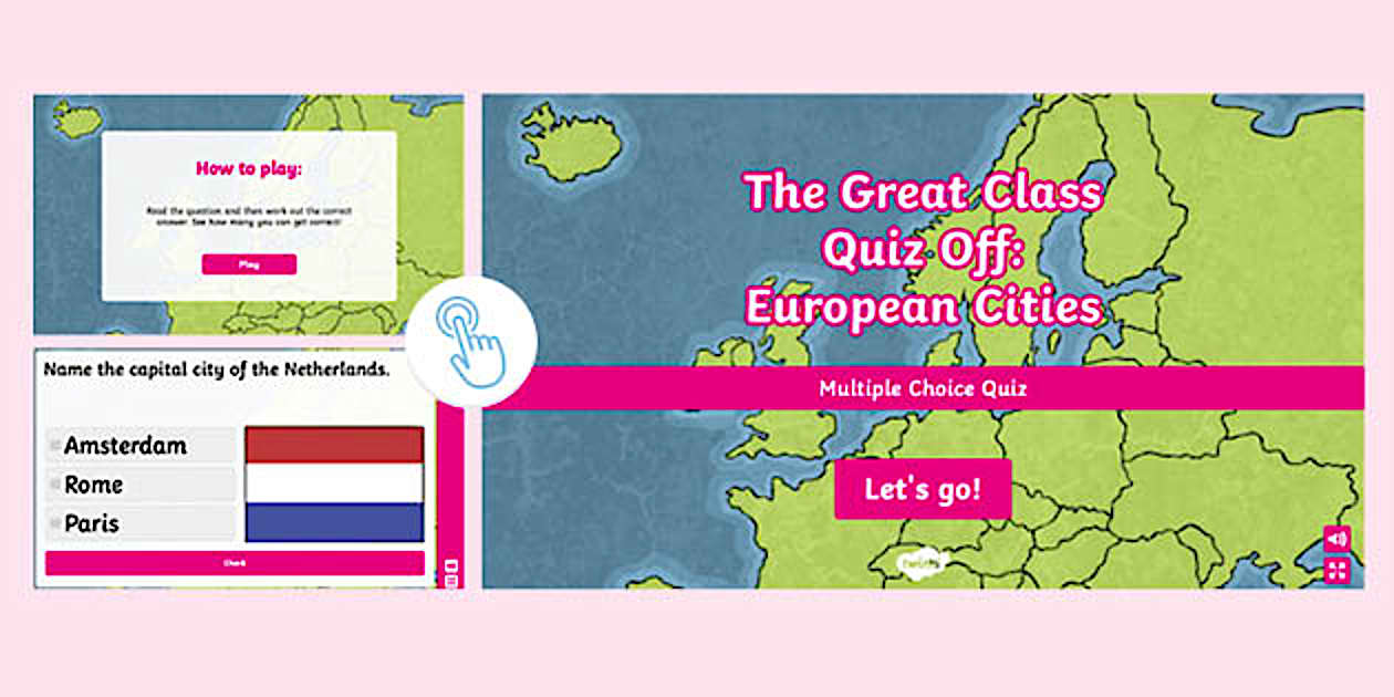 European Capitals Quiz - Interactive Game for Children