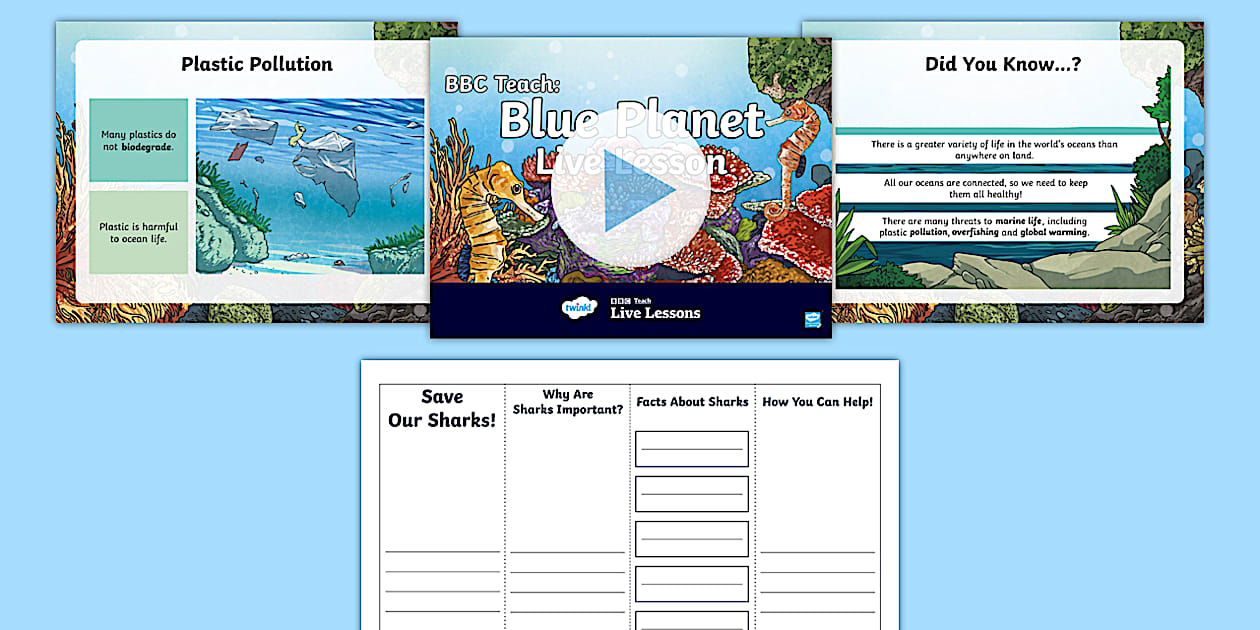 FREE! - BBC Teach Live Lesson BluePlanet Activity Pack Age 9-11 UKS2