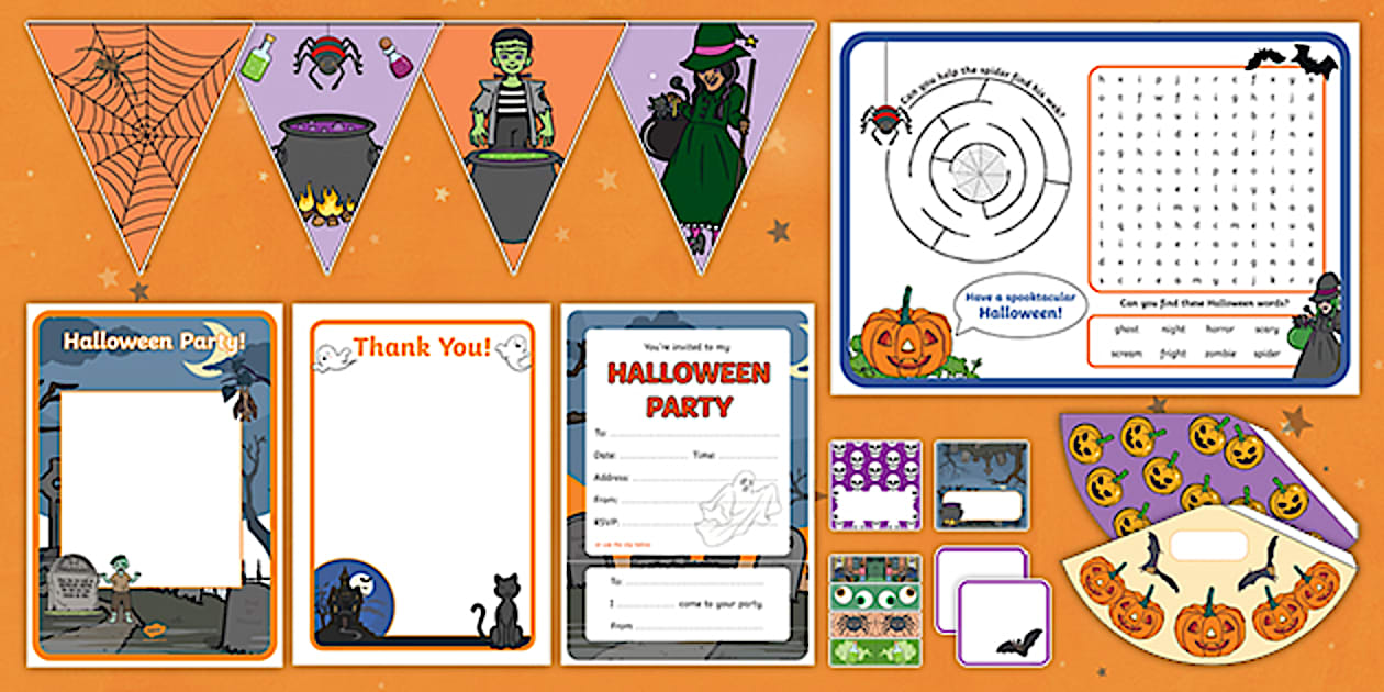 Halloween Party Pack (teacher made) - Twinkl