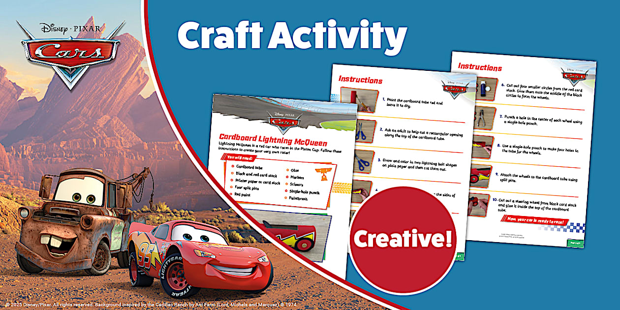 Cars: Lightning McQueen Craft