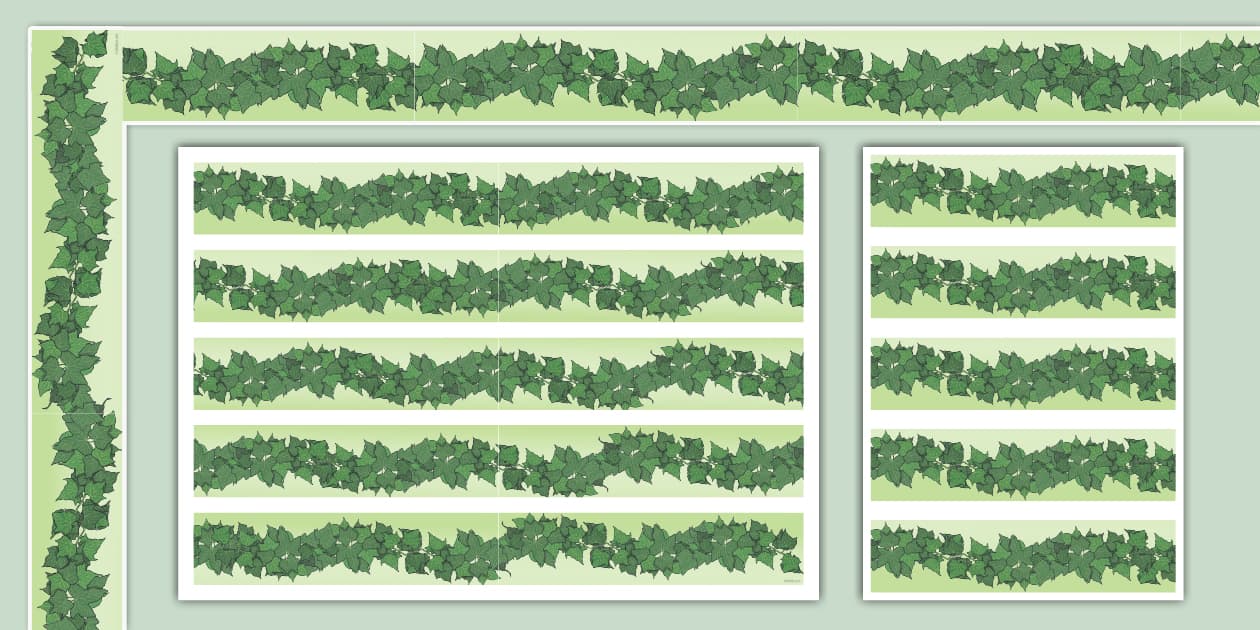 Ivy Leaf Display Borders - Twinkl Display (Teacher-Made)