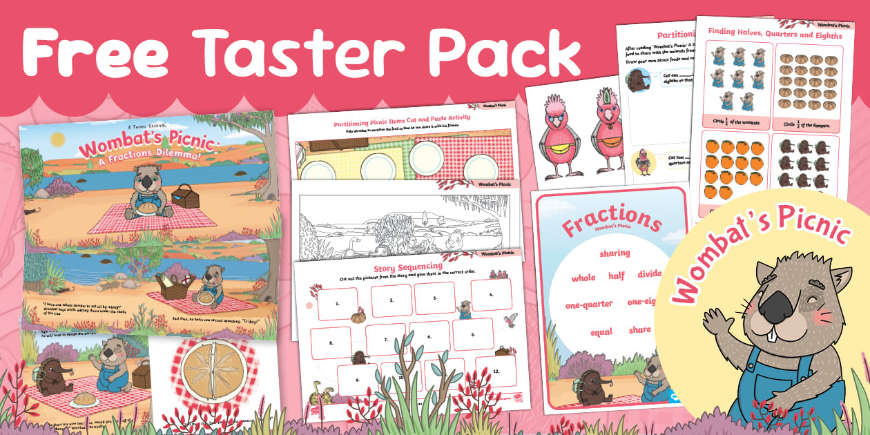 Easy Fraction Worksheets | Taster Pack | Twinkl Australia