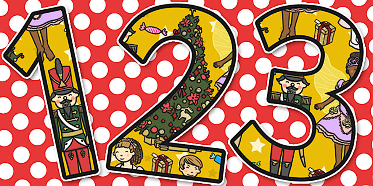 The Nutcracker Themed Display Numbers (teacher made)
