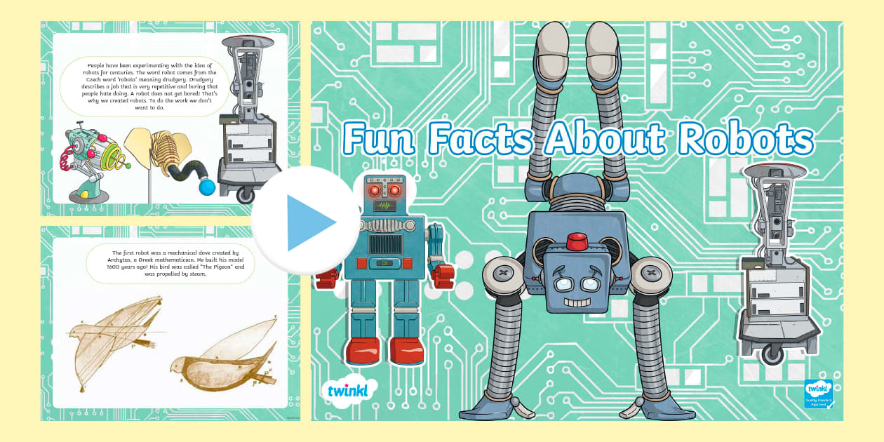 Robotics and Coding - Fun Facts about Robots PowerPoint Robotics and Coding - Fun Facts about Robots PowerPoint