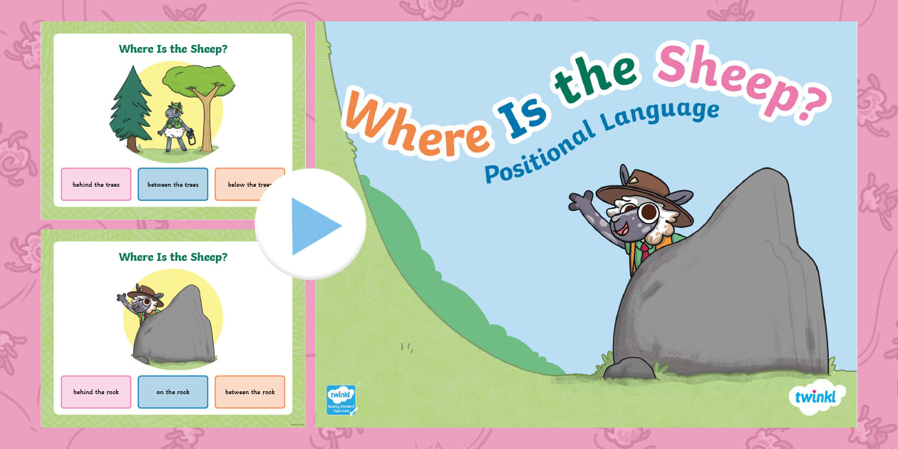 👉 Where Is the Sheep? Positional Language PowerPoint