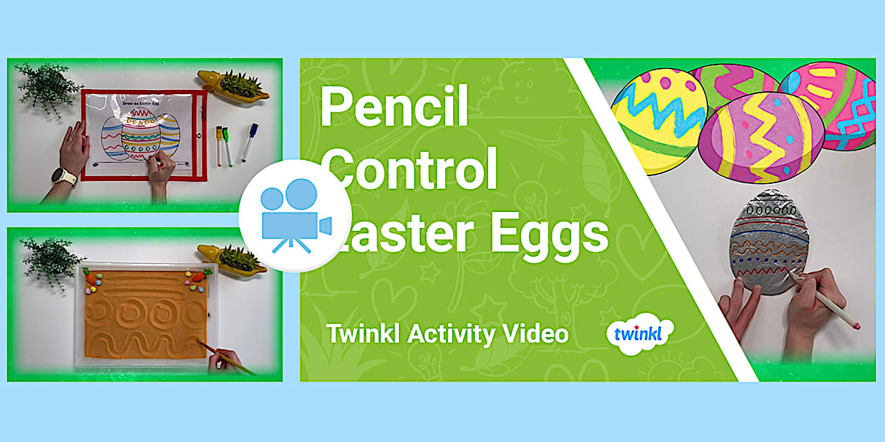 EYFS Pencil Control Easter Egg | Spring Holiday Club Video