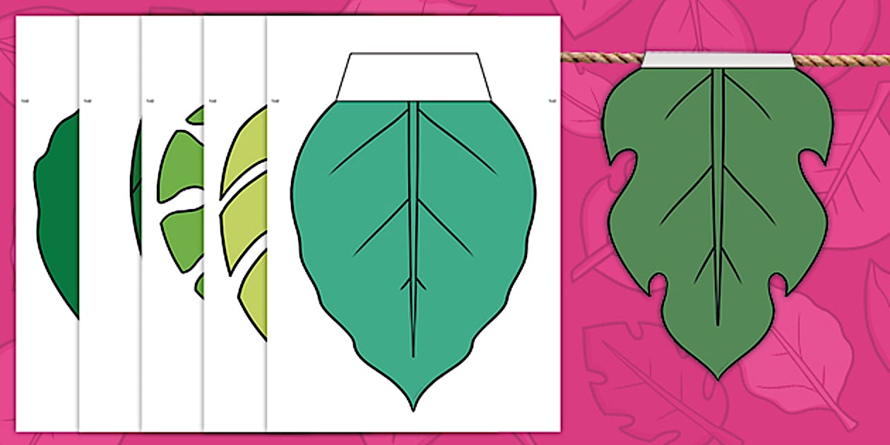 Leaf Bunting - Teaching Resources (Teacher-Made) - Twinkl