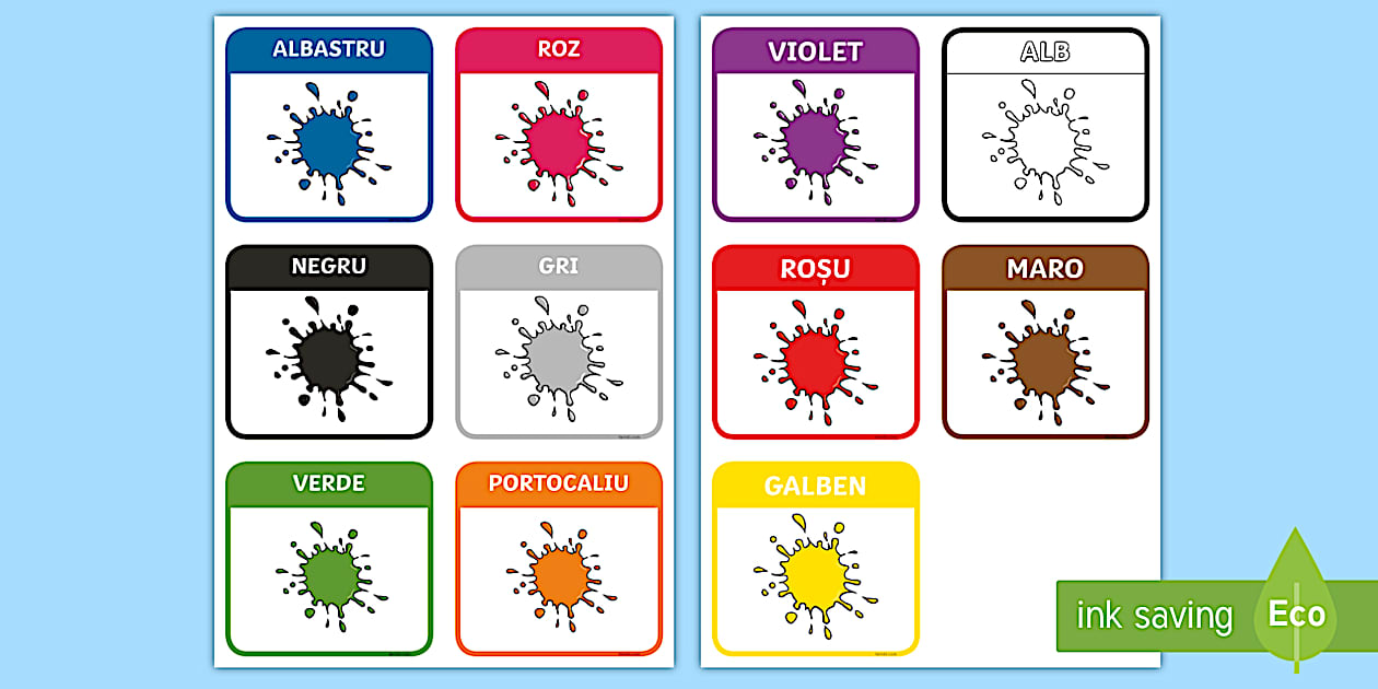 Culori Jetoane cu imagini (Hecho por educadores) - Twinkl
