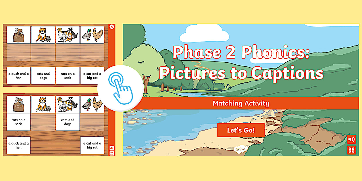 Phase 2 Phonics Matching Activity | Phase 2 Phonics Games
