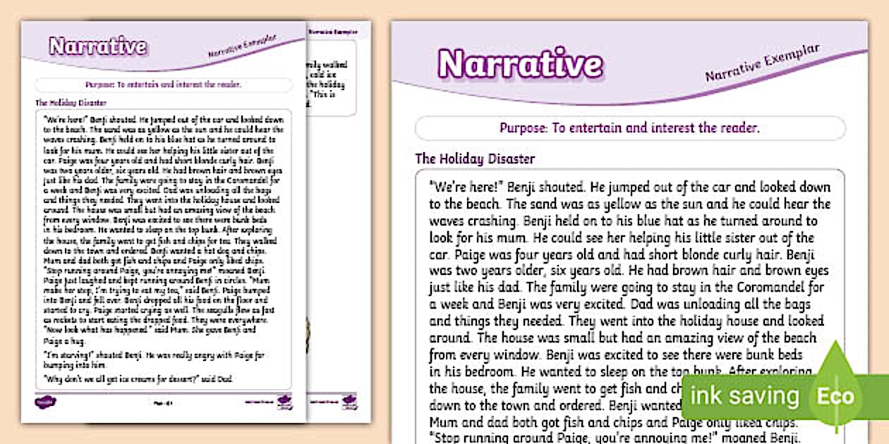 Level 2 Writing: Narrative Exemplar (teacher made) - Twinkl