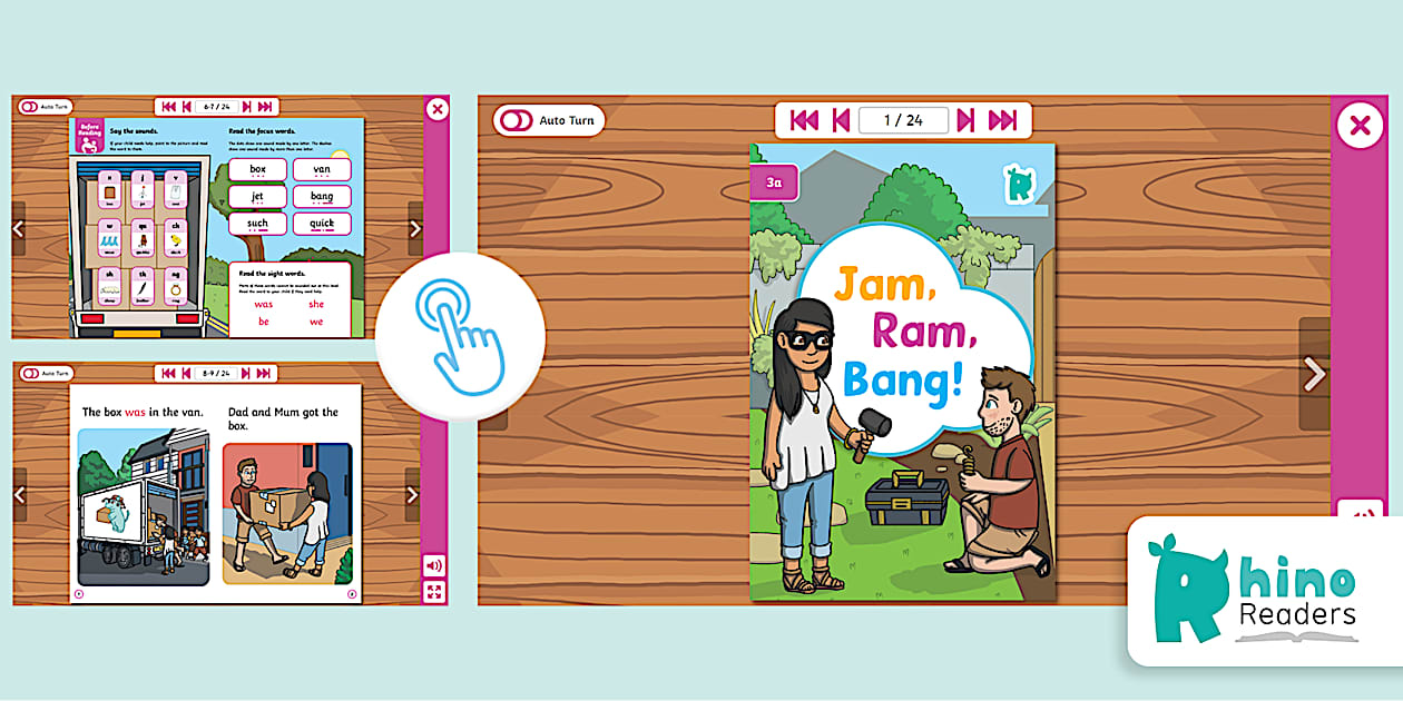 Level 3a Decodable Readers: Jam, Ram, Bang! (teacher made)