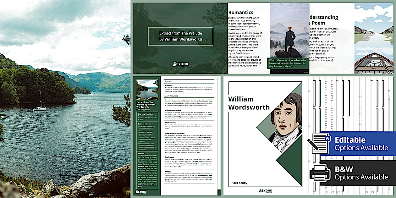 Extract from ‘The Prelude’ by William Wordsworth | Lesson