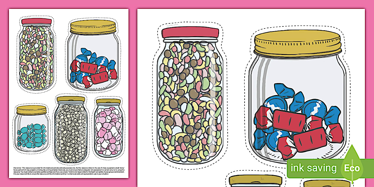 Candy Jar Clip Art Cut-Outs (teacher made) - Twinkl