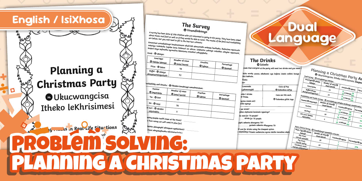 Grade 4 Maths Term 4 - Problem Solving: Planning a Christmas Party