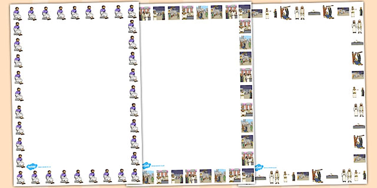 Editable The Wedding Feast Page Borders (teacher made)