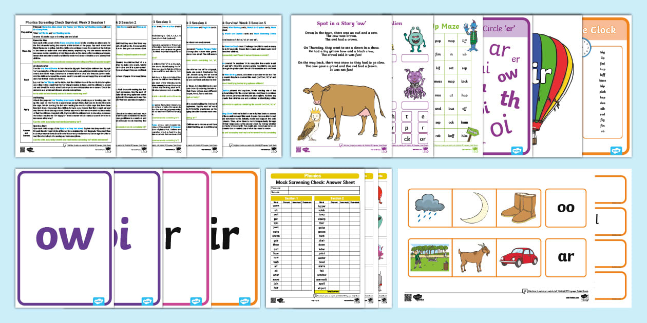Phonics Screening Survival: Intervention Booster Pack 3