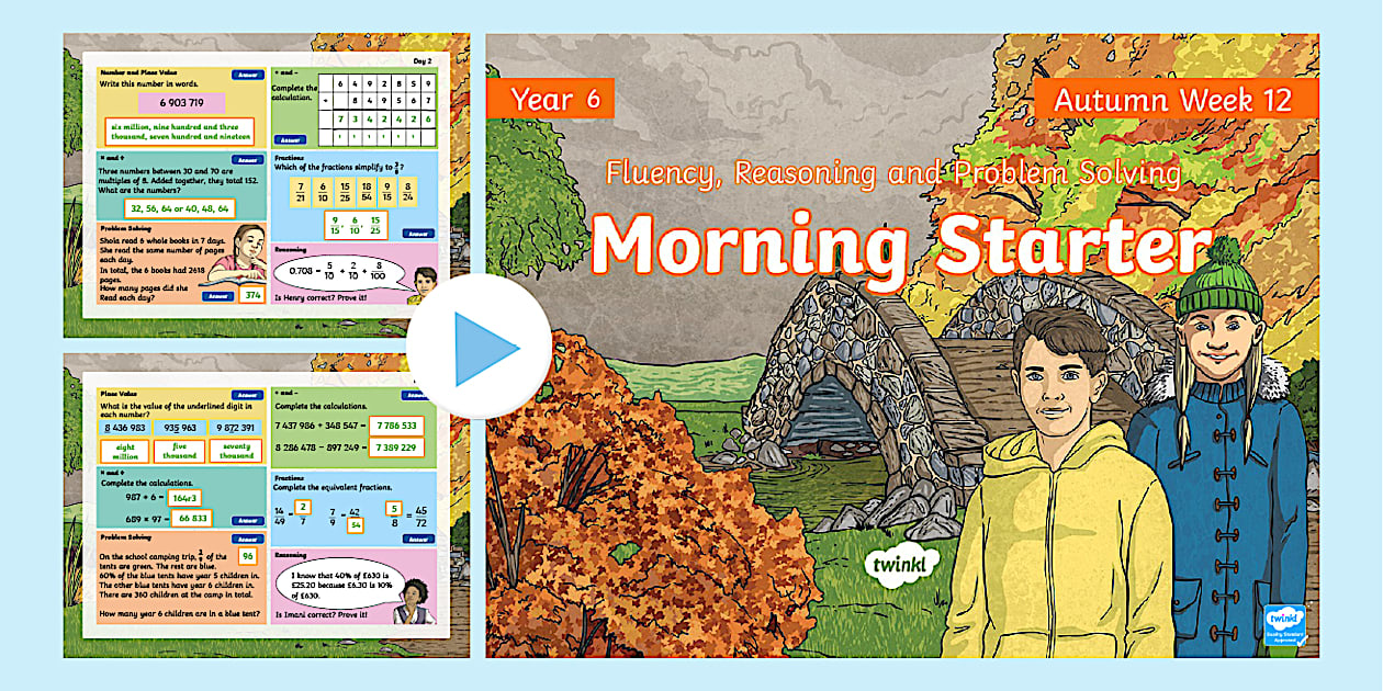 👉 Year 6 Maths 5 minute filler question PowerPoint