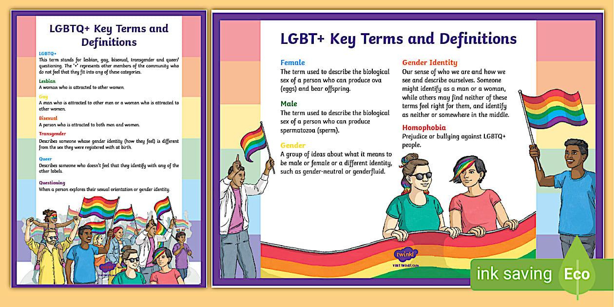LGBTQ+ Poster - Key Terminology | Resources | Twinkl Life