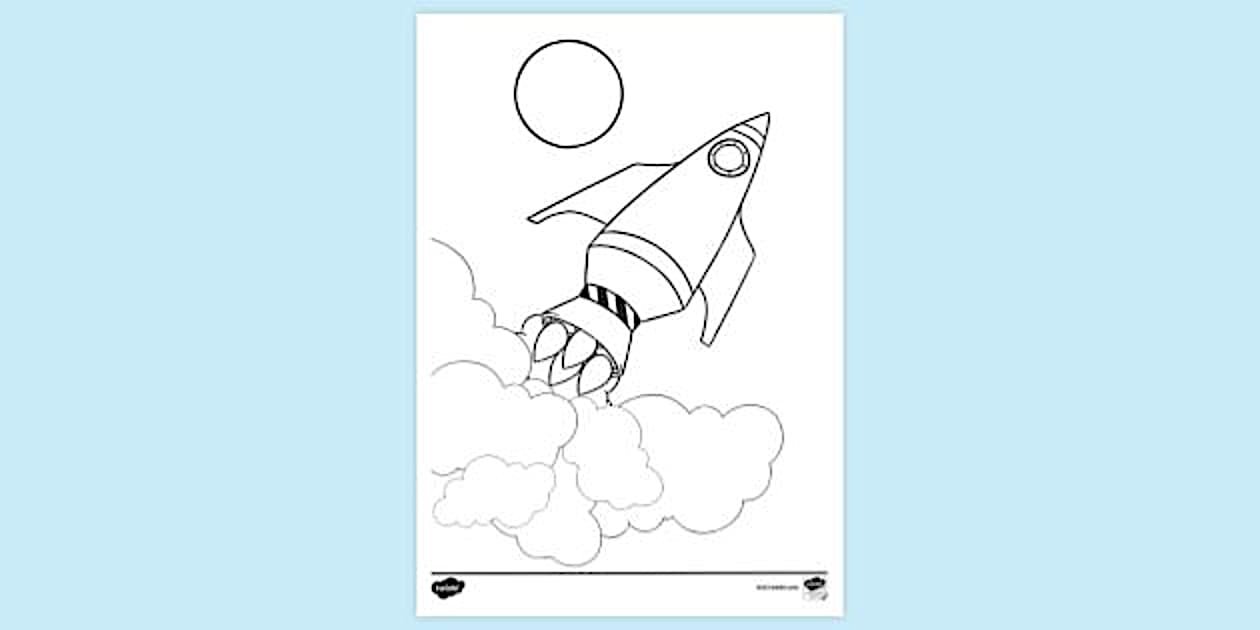 Rocket Colouring Page | Colouring Sheets (teacher made)