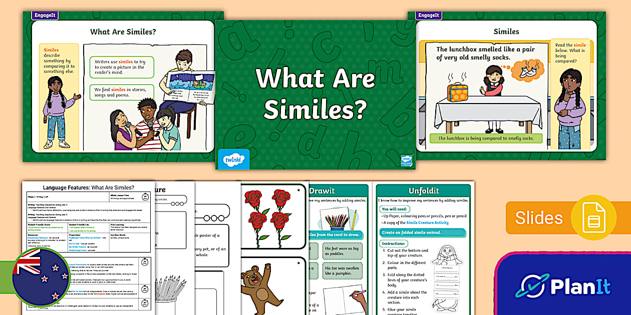 Phase 1 Writing: Language Features: What are Similes?