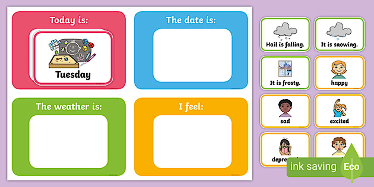 About Today Display Calendar (teacher made) - Twinkl