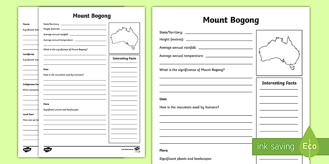 VIC Australian States and Territories - Mount Bogong Information Report