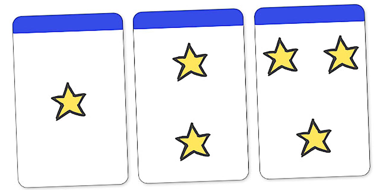 Count the Stars Activity Cards (1-5) (teacher made) - Twinkl