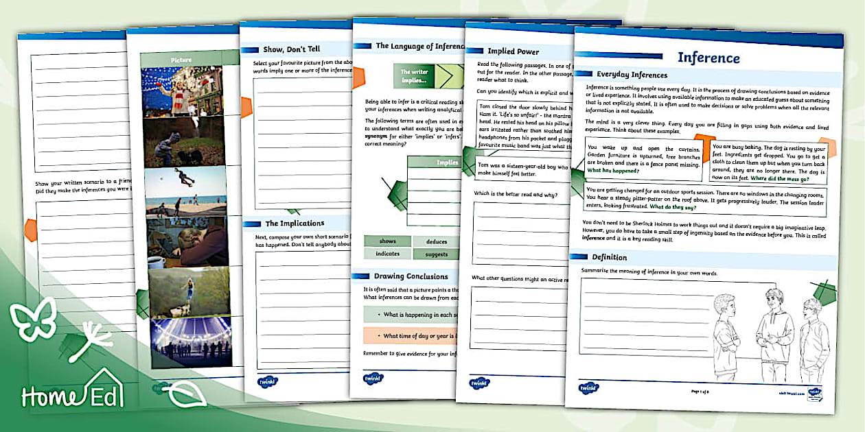 Secondary English Cheat Sheet: Inference - Twinkl