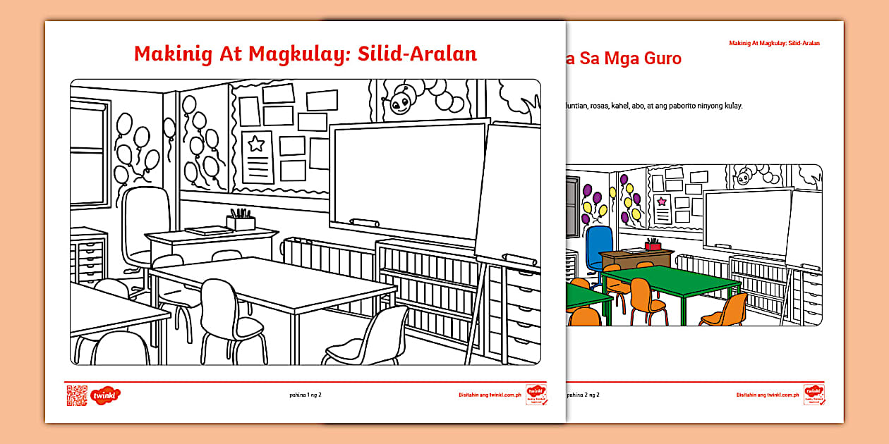 Makinig At Magkulay: Silid-Aralan | Grade 1 | Twinkl PH
