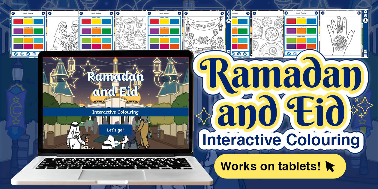 * NEW * Life Skills - Ramadan and Eid Interactive Colouring