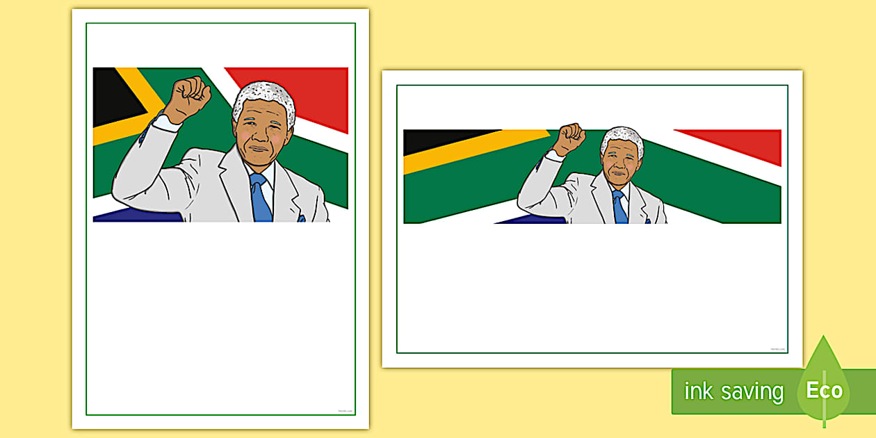 Nelson Mandela Writing Frame - Twinkl