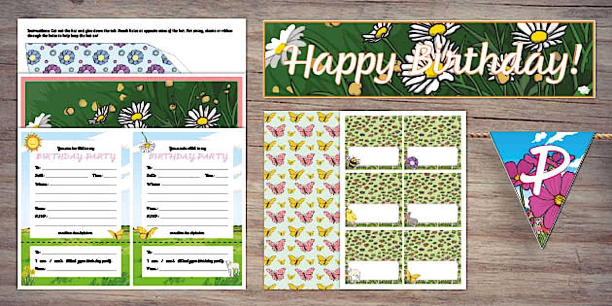 Spring Birthday Party Pack | Twinkl Party - Twinkl