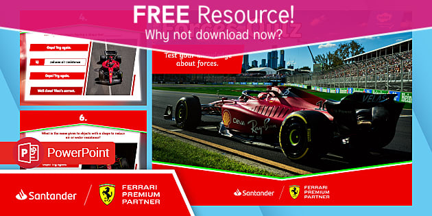 FREE Scuderia Ferrari: Forces PowerPoint Quiz (teacher made)
