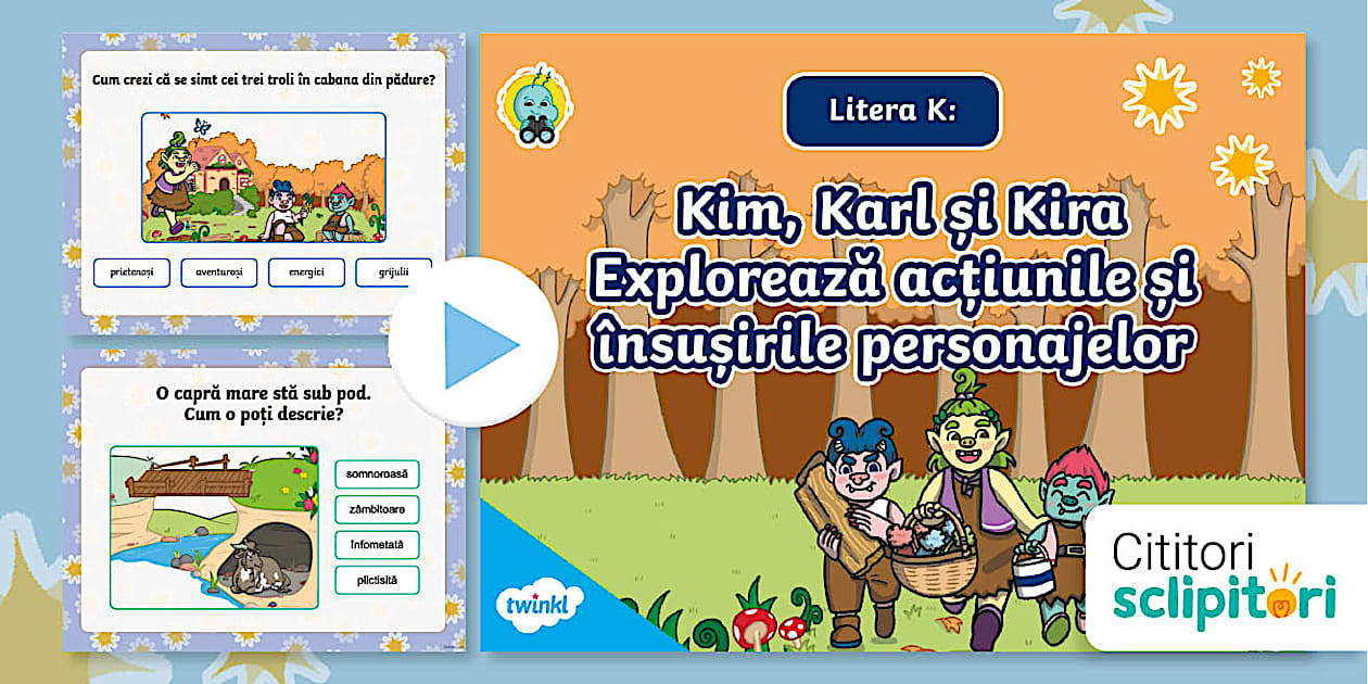 Kim, Karl și Kira – PowerPoint cu însușirile personajelor