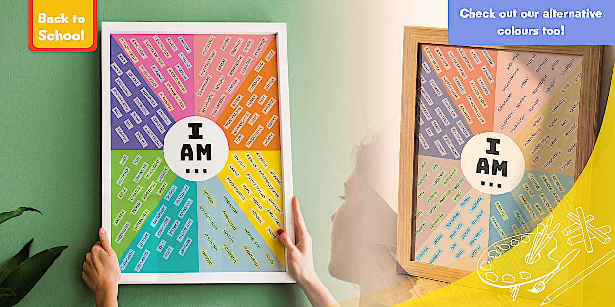 I Am Inspirational Adjectives Poster | Twinkl Art Gallery