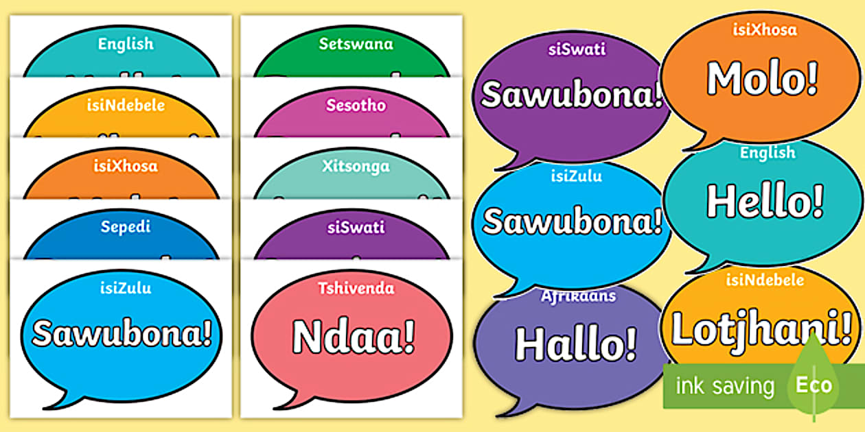 Greetings in South African Languages (teacher made) - Twinkl