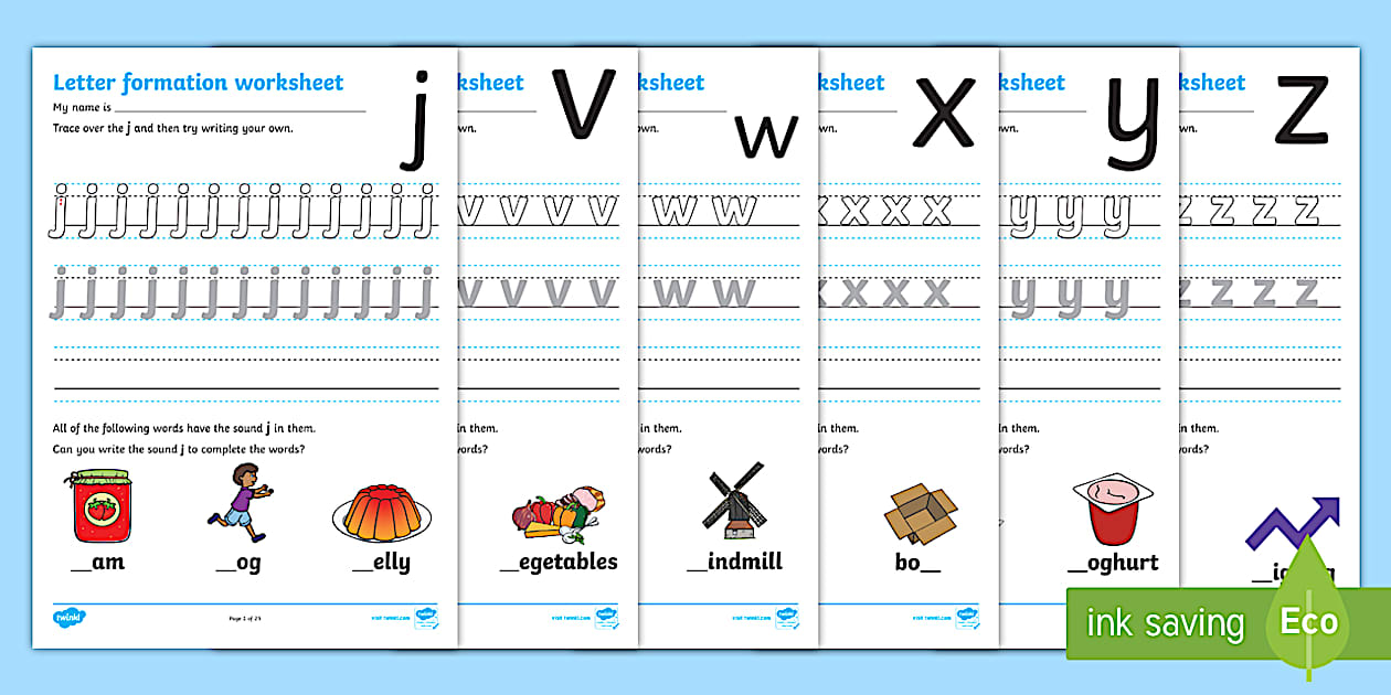 Letter Formations Worksheets | Phonics | Primary Learning