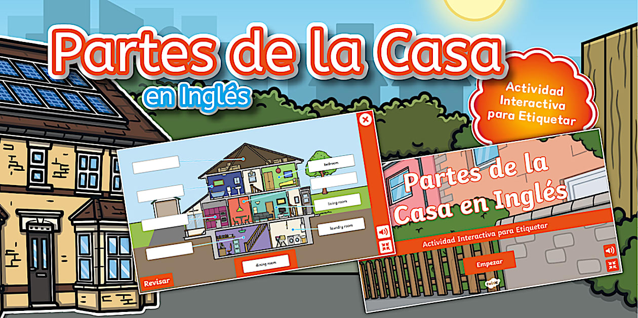 Actividad Interactiva: Partes de la Casa en Inglés