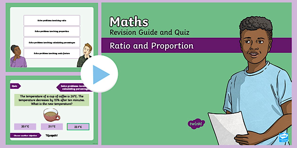 KS2 Ratio and Proportion Maths Revision Guide and Quiz