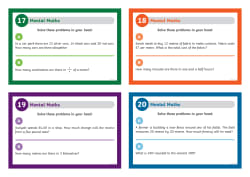Mental Maths Challenge Cards (teacher made)