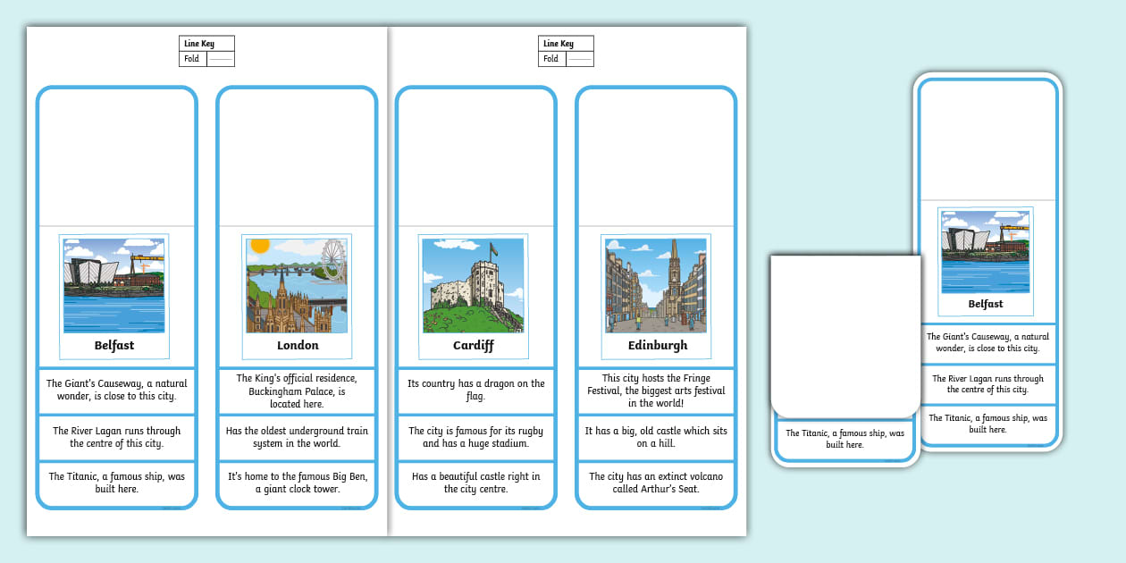 Where Am I? Guess the UK Capital City Game (teacher made)