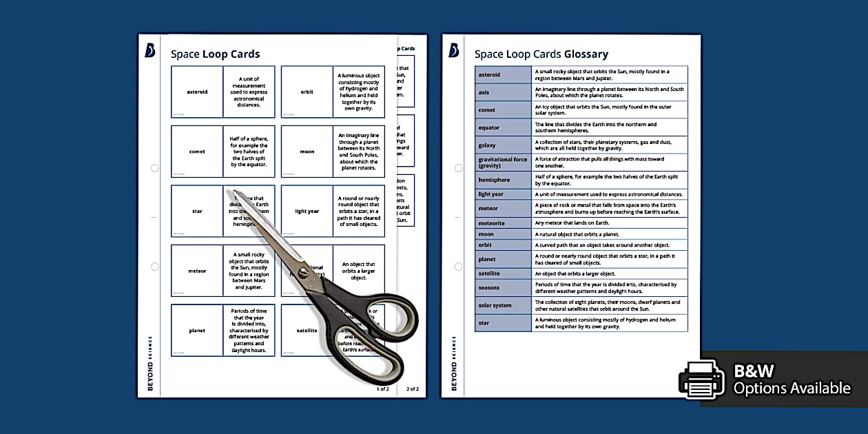 Space Physics Loop Cards (teacher made) - Twinkl