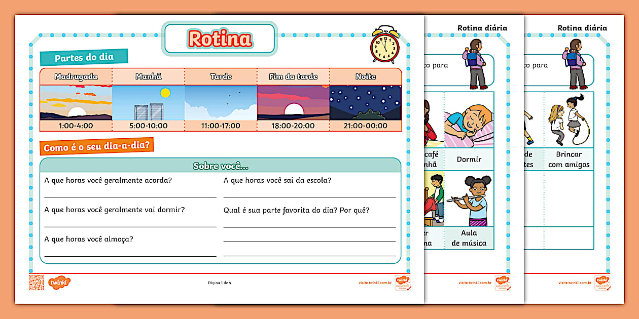 Rotina diária para crianças {atividades} (Teacher-Made)