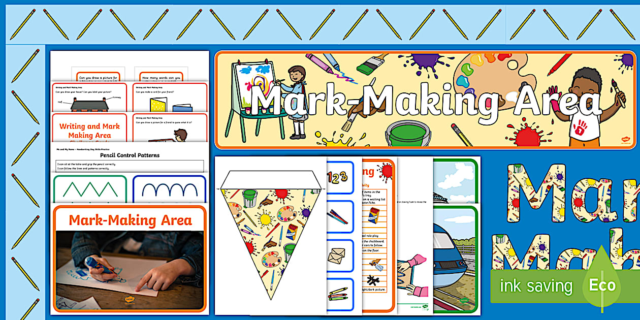 EYFS Mark-Making Area Classroom Set Up Display Pack - Twinkl