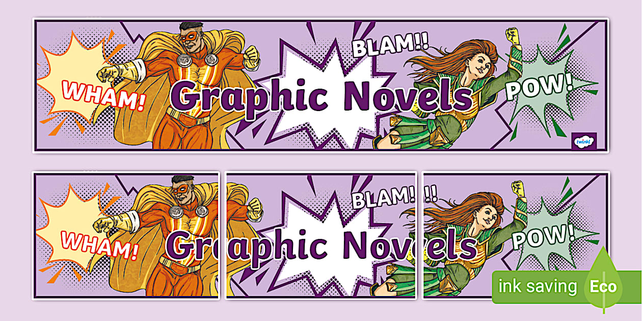 Graphic Novels Display Banner (teacher made) - Twinkl