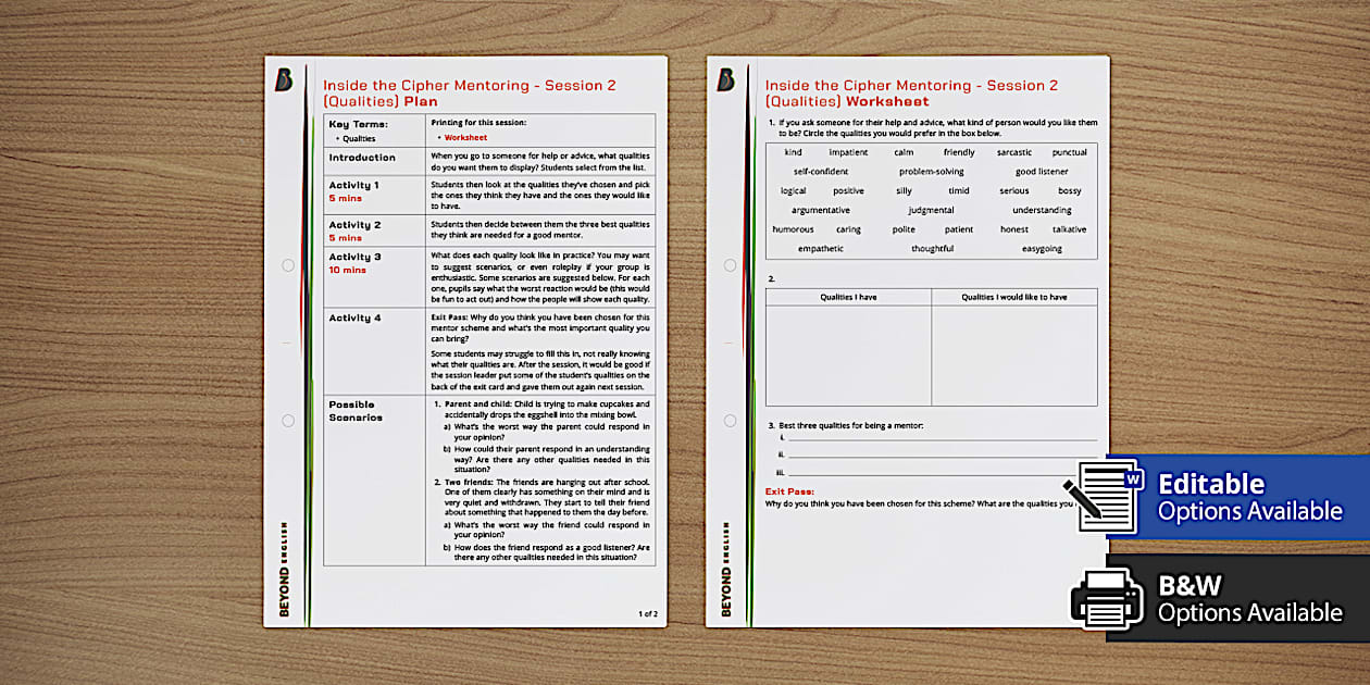 ITC Phonics Mentoring - Session 2 (Qualities) (teacher made)